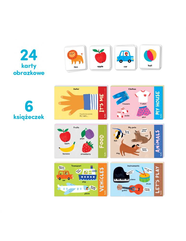 CzuCzu Zestaw do nauki angielskiego 1,2,3+