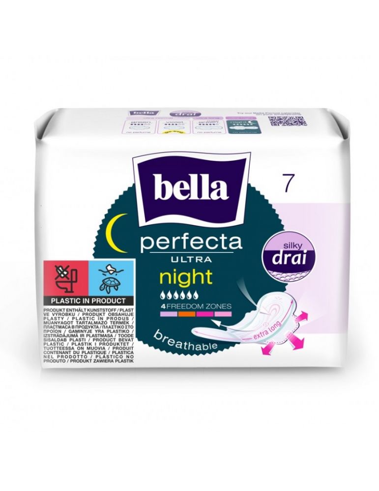 Bella Podpaski Perfecta Ultra Night Silky Drai 7 szt.